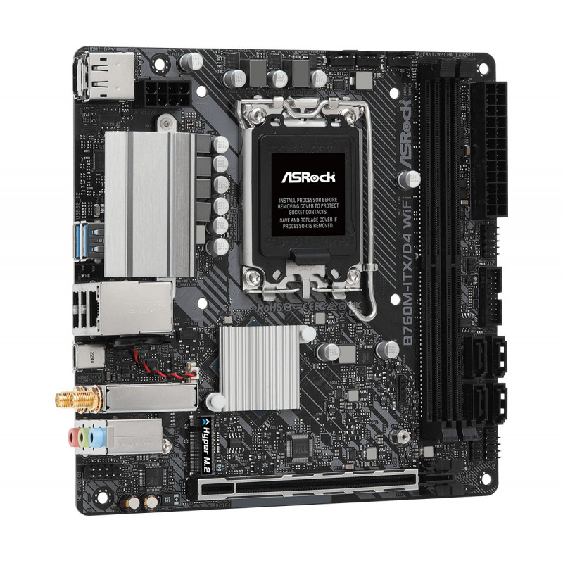 238,90 € | Asrock B760M-ITX/D4 WiFi Intel B75 LGA 1700 Mini ITX