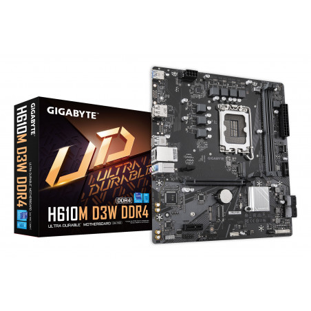 80,90 € | GIGABYTE H610M D3W DDR4 emolevy Intel H610 LGA 1700 mikro...