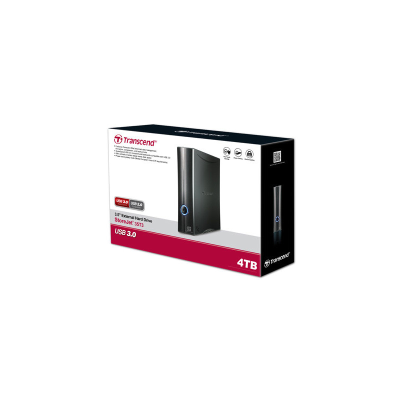 445,00 € | Transcend 4TB StoreJet 35T3 ulkoinen kovalevy 4000 GB Musta