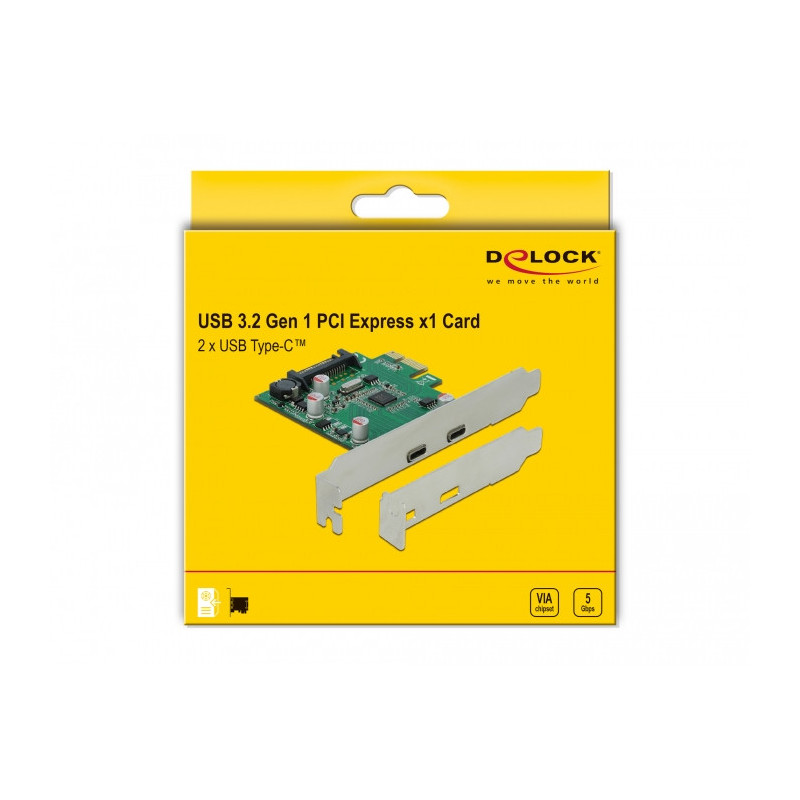 38,90 € | DeLOCK PCI Express x1 Card to 2 x external SuperSpeed USB...