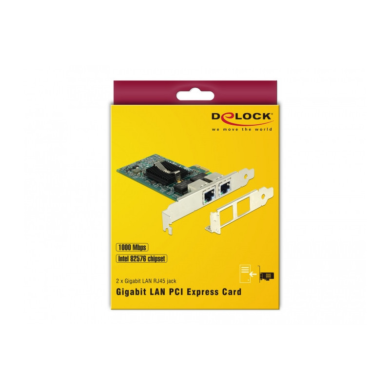 68,90 € | DeLOCK 89944 verkkokortti Sisäinen Ethernet 1000 Mbit/s